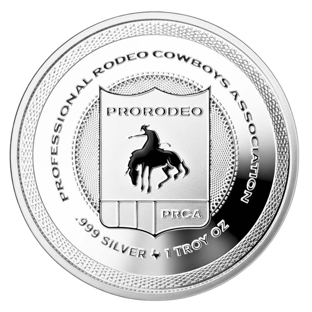 PRCA Tiedown Roping Silver Round: A Rodeo Collector's Gem