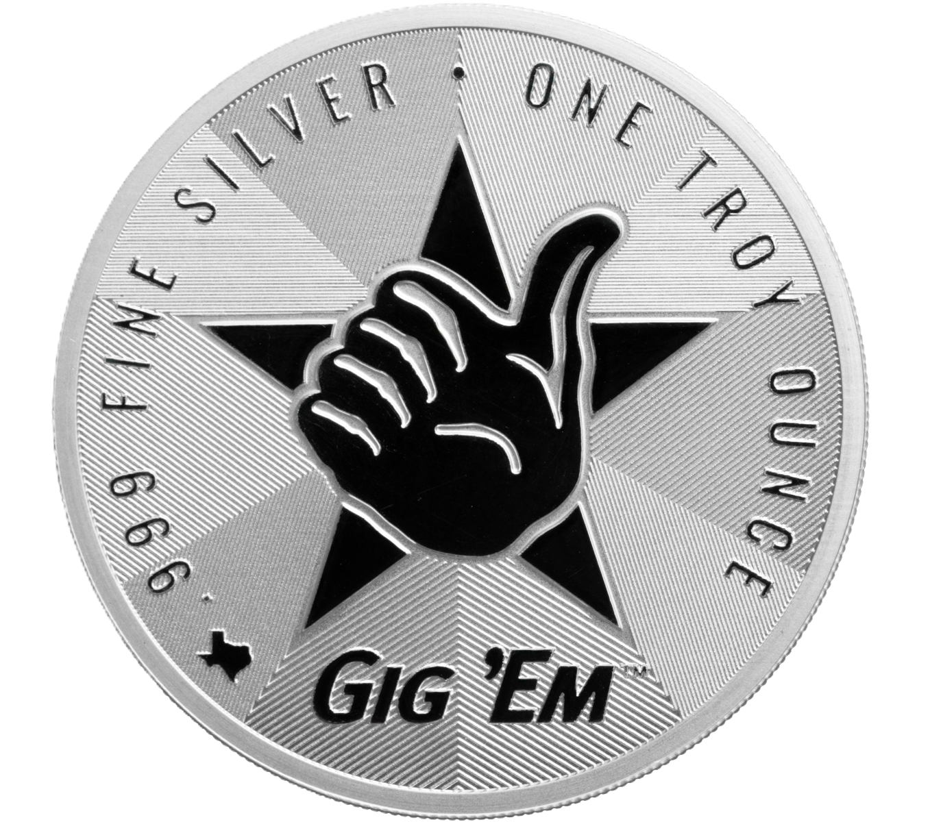 Texas A&M Gig 'Em Silver Round | Texas Precious Metals